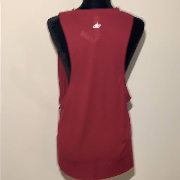 ALO Yoga | Tops | Alo Heat Wave Red Velvet Tank Muscle Nwt | Poshmark